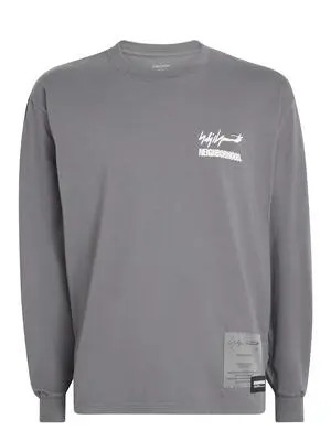 Yohji Yamamoto X Neighborhood Cotton Long-sleeve T-shirt - Grey