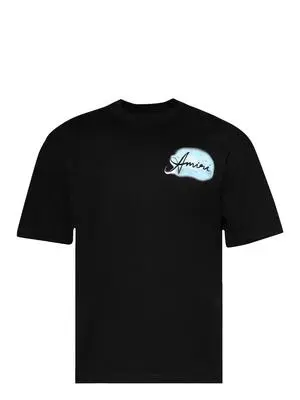 Amiri Airbrush Oversized Tee - Black