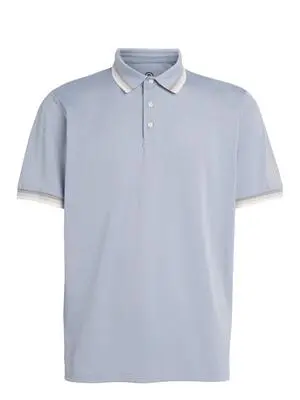 Bogner Stripe-trim Arik Polo Shirt - Blue