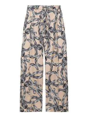 Loewe X Paula’s Ibiza Silk Drawstring Trousers - Black