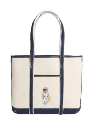 Polo Ralph Lauren Canvas Polo Bear Tote Bag Ivory