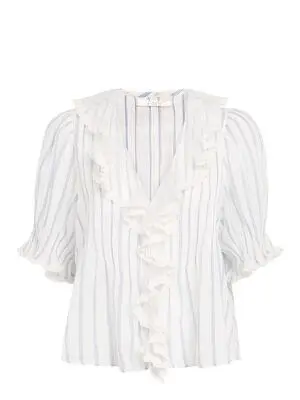 DÔEN Organic Cotton Henri Blouse - White
