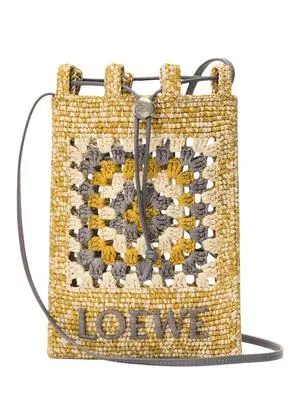 Loewe X Paula's Ibiza Crochet Bag - Grey