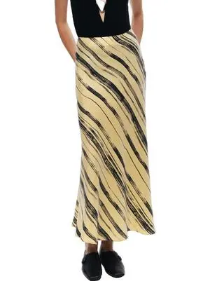 NOCTURNE Lightweight Printed Midi Skirt - Multi-colored
