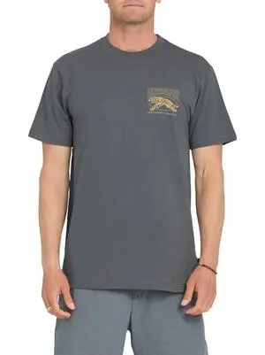 Quiksilver Tiger Style Short Sleeve Graphic T-shirt - Iron Gate