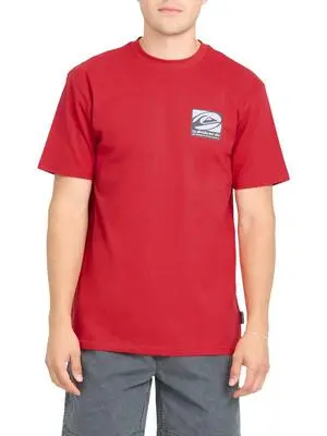 Quiksilver Out Of Bounds Short Sleeve Graphic T-shirt - Salsa