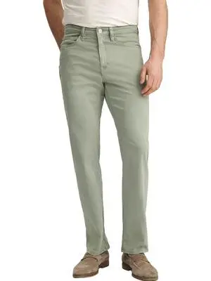 34 Heritage Charisma Relaxed Straight Leg Twill Trousers - Iceberg Green Twill