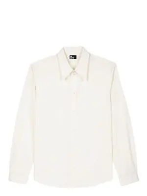 The Kooples Long-sleeved Slim-fit Cotton Shirt - Yellow