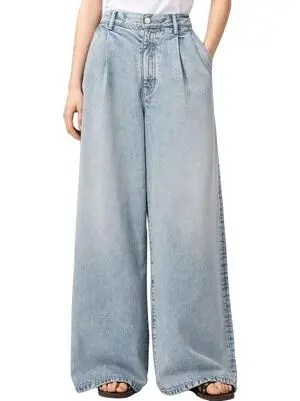 ALLSAINTS Haze Pleat Wide-Leg Jeans