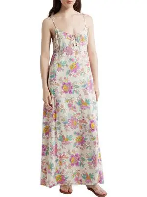 Rip Curl Half Moon Print Maxi Dress - Multi Color
