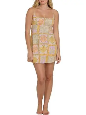 BILLABONG Printed Mini Dress - Sweet Lilac