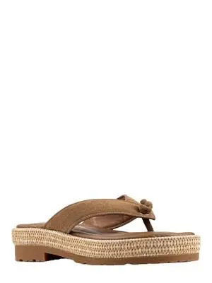 DONALD PLINER Samiya Platform Thong Sandal - Saddle