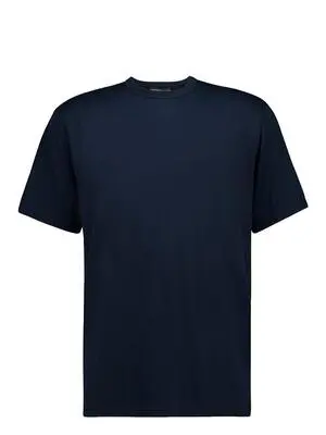 JAMES PERSE French Navy Luxe Lotus Cotton T-Shirt Blue