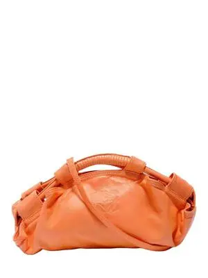 Loewe 2000s Anagram Debossed Tote - Orange