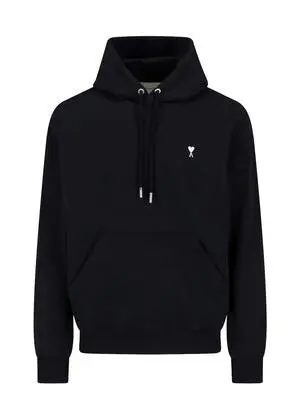 AMI Paris De Cœur Hoodie - Black