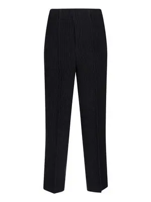 HOMME PLISSE Tuxedo Pleats Sweatpants - Black