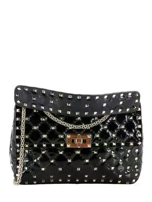VALENTINO Valentino Garavani Rockstud Spike Flap Shoulder Bag