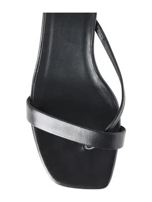 HOUSE OF DAGMAR Heeled Nappa Leather Sandals - Black