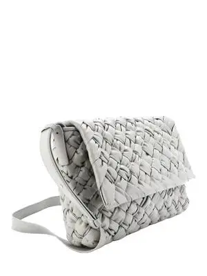 BOTTEGA VENETA Rumple Messenger Bag Intrecciato Leather Medium