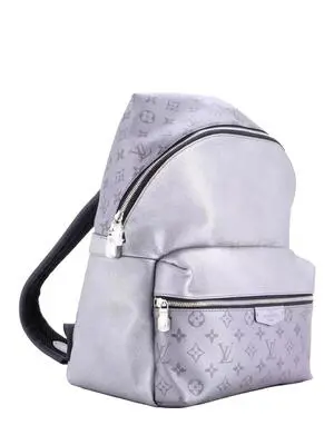 LOUIS VUITTON Louis Vuitton Discovery Monogram Taigarama PM Backpack Metallic