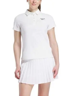 REEBOK Reebok Micro Pique Polo Shirt White