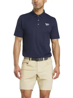 REEBOK Bonded Pique Polo Shirt - Vector Navy