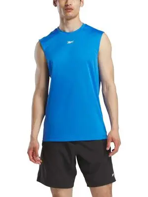 REEBOK Sleeveless Tech Training T-shirt - Virtual Blue
