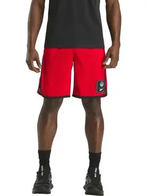 REEBOK Basketball Mesh Shorts With Vector Style - Vector Red
