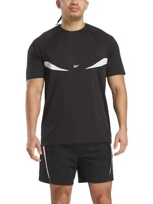 REEBOK Basketball Training T-shirt - Black/grey 6/white