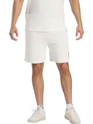REEBOK Lawn Club Relaxed Fit Cotton Blend Shorts - Chalk