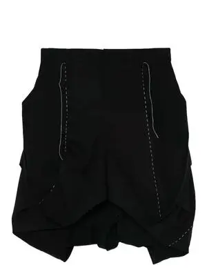 Sacai Balloon Skirt With Contrast Stitching - Black