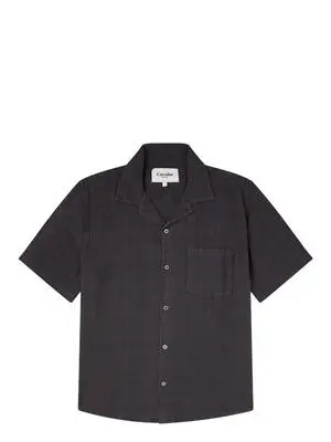 CORRIDOR Corridor - Convertible-Collar Checked Cotton Shirt - Men - Black - S