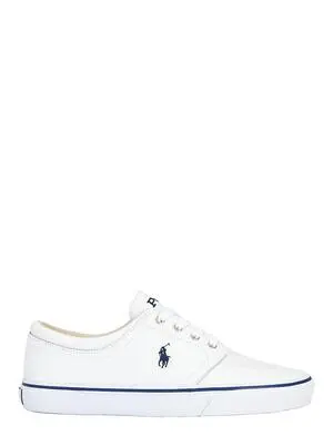 Polo Ralph Lauren Faxon Leather Low Top Sneaker - White