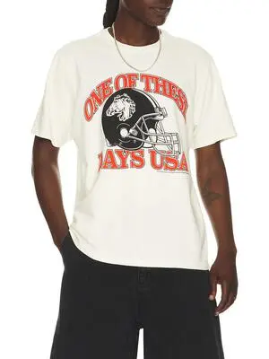 ONE OF THESE DAYS Days Usa Tshirt In Ivory - Bone