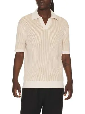 Frescobol Carioca Rino Cotton Blend Polo In Nude - Beige
