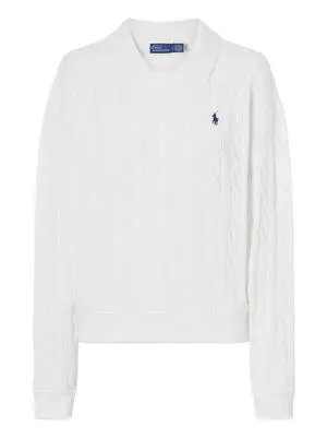 Polo Ralph Lauren Cotton Cable-knit Sweater - White