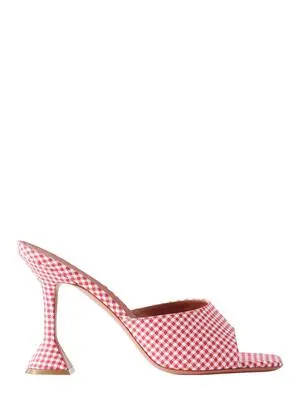 Amina Muaddi Amina Muaddi Lupita 95 Woven Mules Red