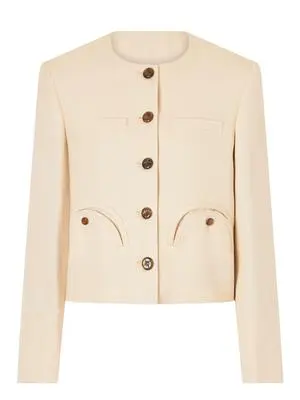 BLAZÉ MILANO Danae Woven Jacket Beige