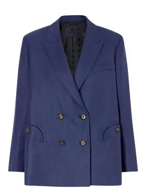BLAZÉ MILANO Nightbreak Double-Breasted Blazer Navy