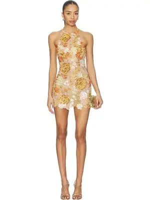 ZULEYHA KURU Manon Sequin Embellished Halterneck Dress - Multi