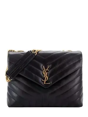 SAINT LAURENT Saint Laurent Loulou Matelassé Chevron Leather Medium Shoulder Bag