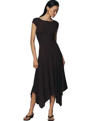 REFORMATION Danica Knit Midi Dress - Mole