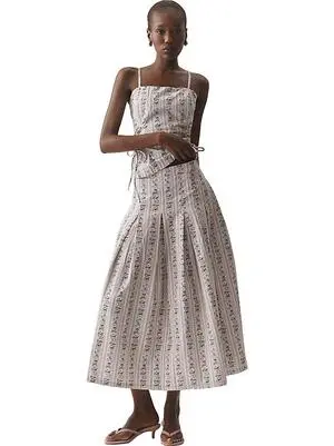 MUSE ASSEMBLY Mia Midi Skirt - Wallpaper