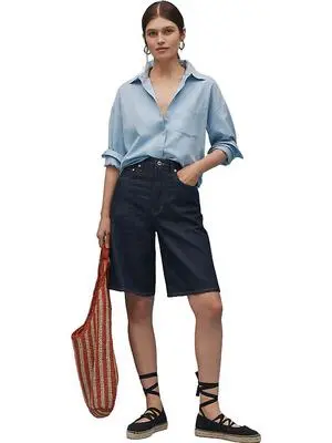 AGOLDE Nolan Denim Shorts - Pure