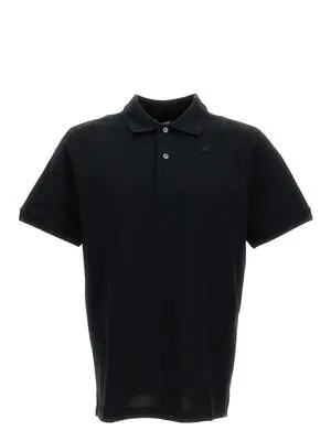 K-WAY Amedee Piqué Polo - Black