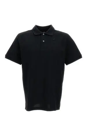 K-WAY Amedee Piqué Polo - Black