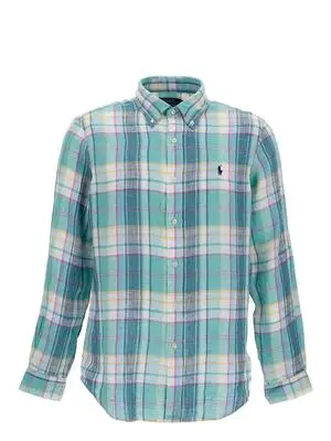Polo Ralph Lauren Checked Linen Shirt Multicolor