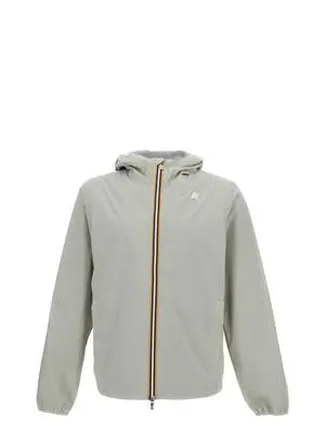 K-WAY K-Way Cropped Stretch Nylon Jersey Jacket Beige