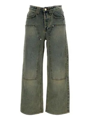 META CAMPANIA COLLECTIVE Milton Tea-Wash Denim Carpenter Pants