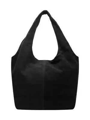 MAZI UNTITLED Flow Suede Tote Bag - Black